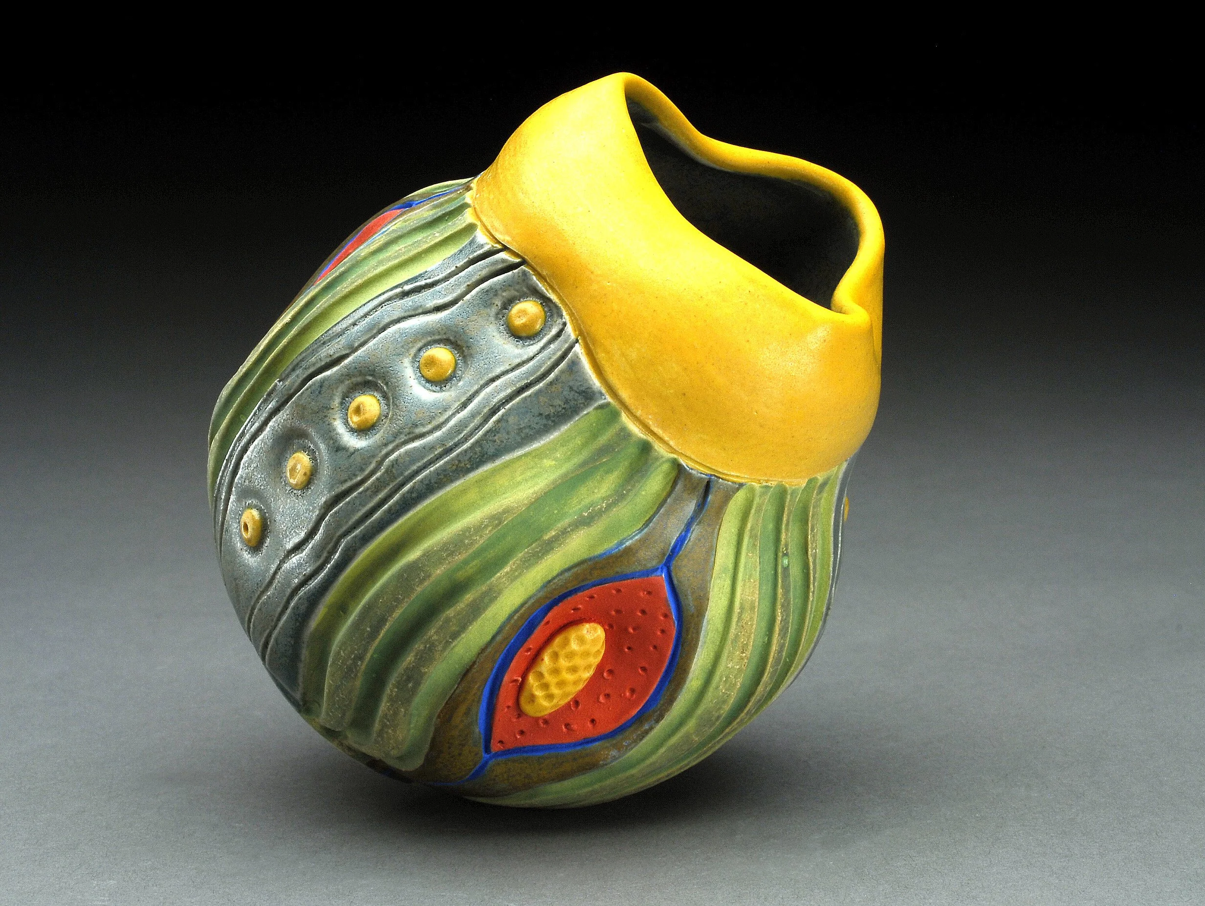 Carved Cacti Vase — River Gallery