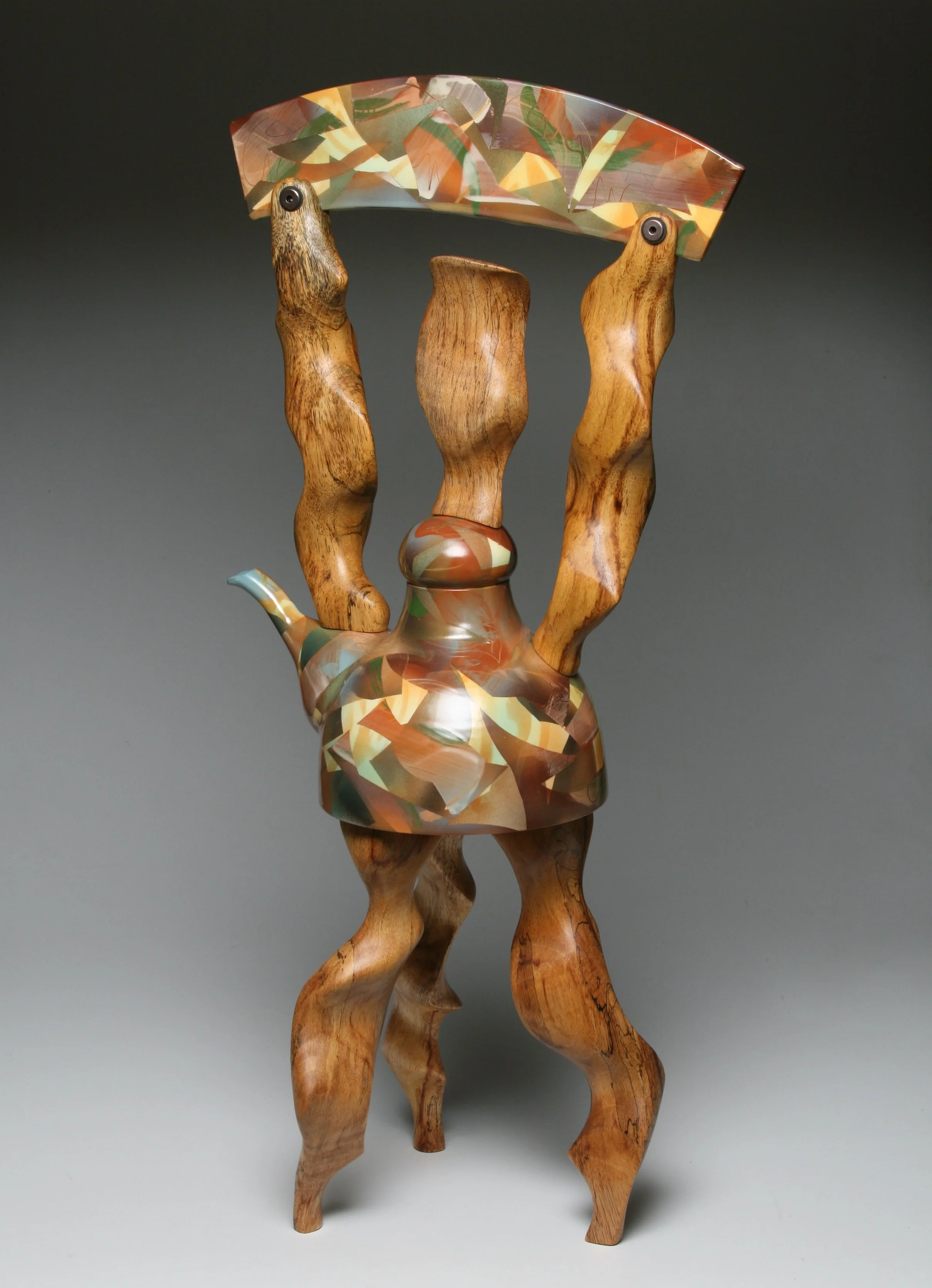 Spalted Paschaco Teapot — River Gallery