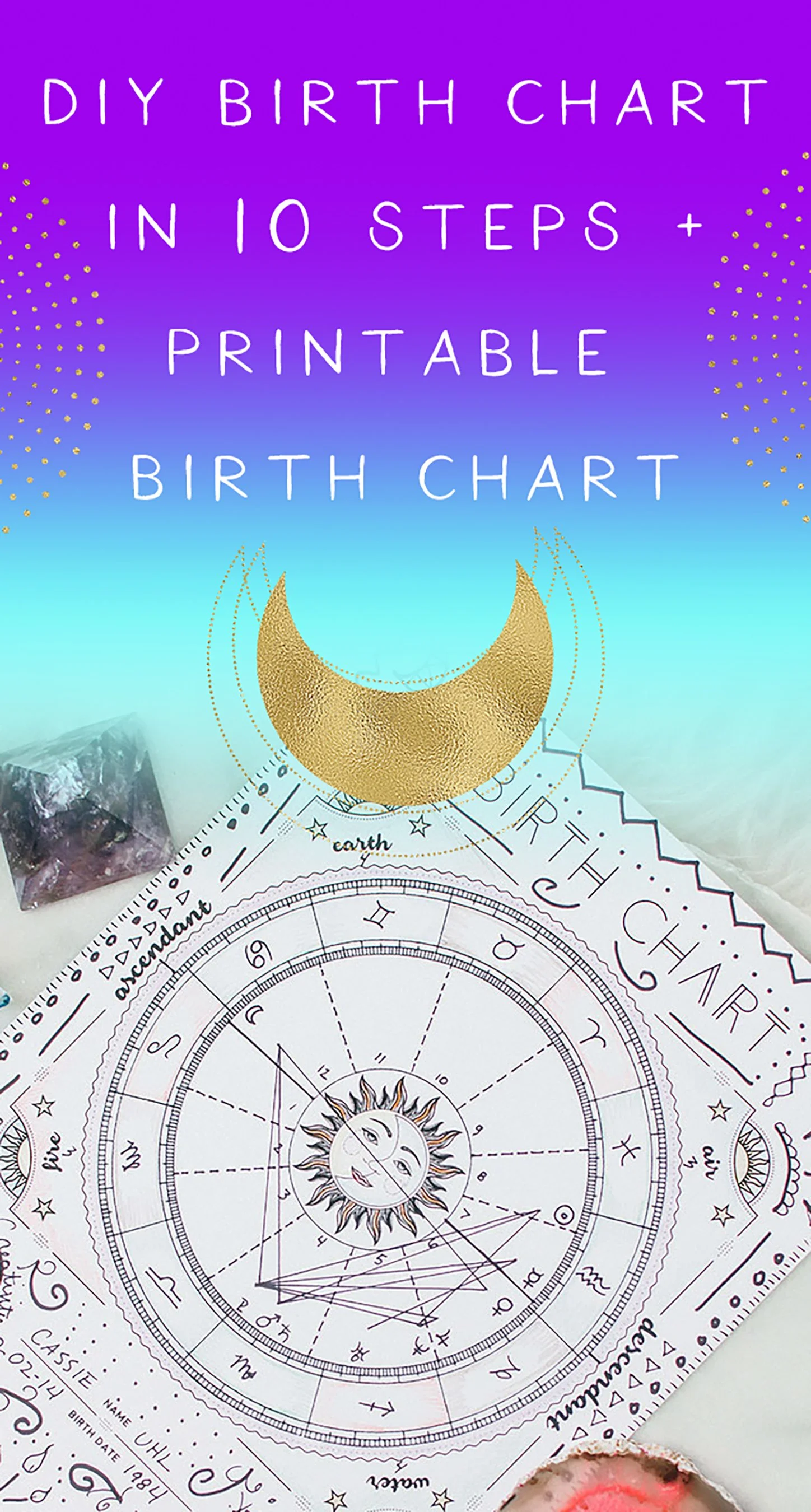 DIY Birth Chart in 10 Steps + Free Birth Chart Printable — Cassie Uhl