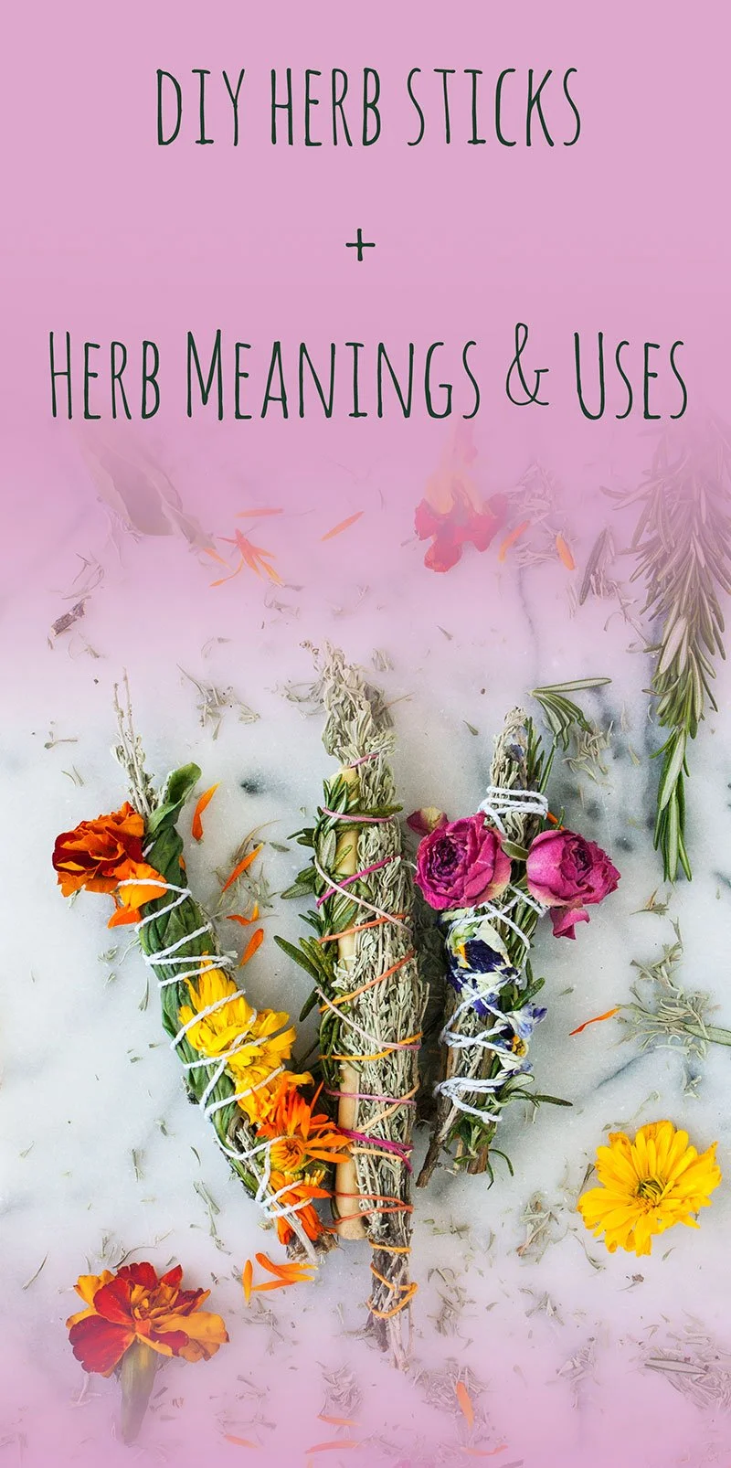 DIY Herb Sticks + Herb Meanings and Uses — Cassie Uhl