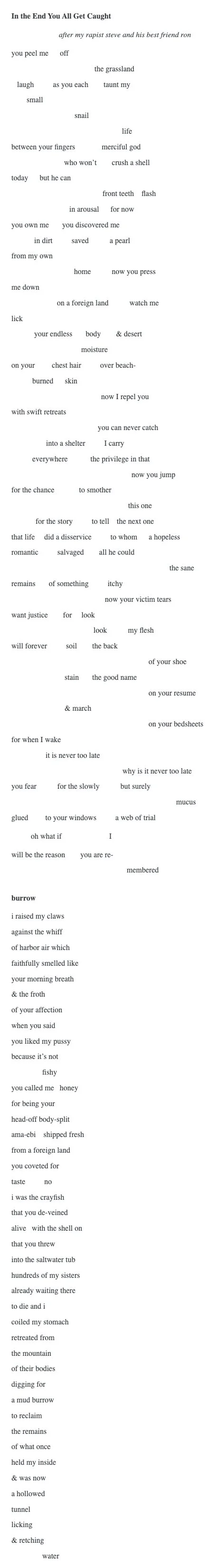 Womxn’s History Month Special Issue Poetry Winner: Poems by Winniebell ...