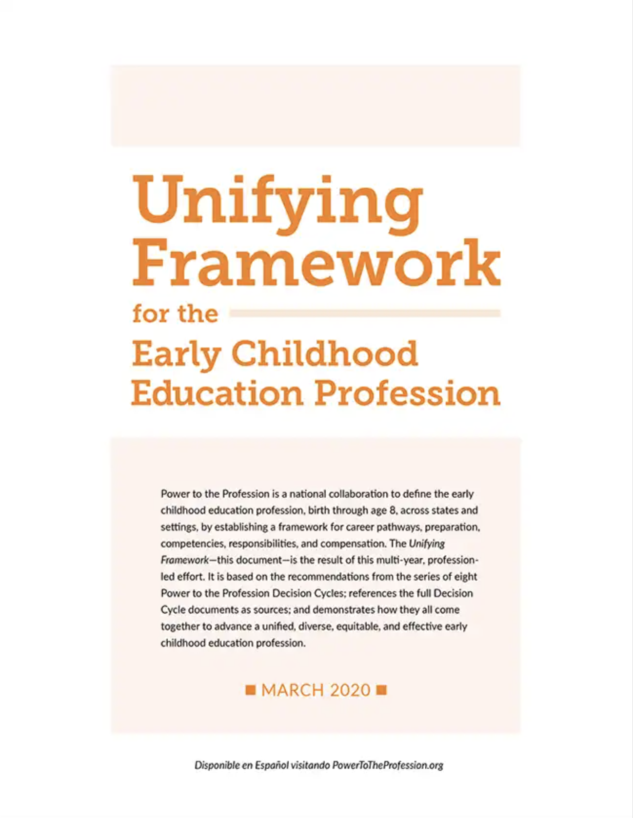 Commission for Professional Excellence in Early Childhood Education