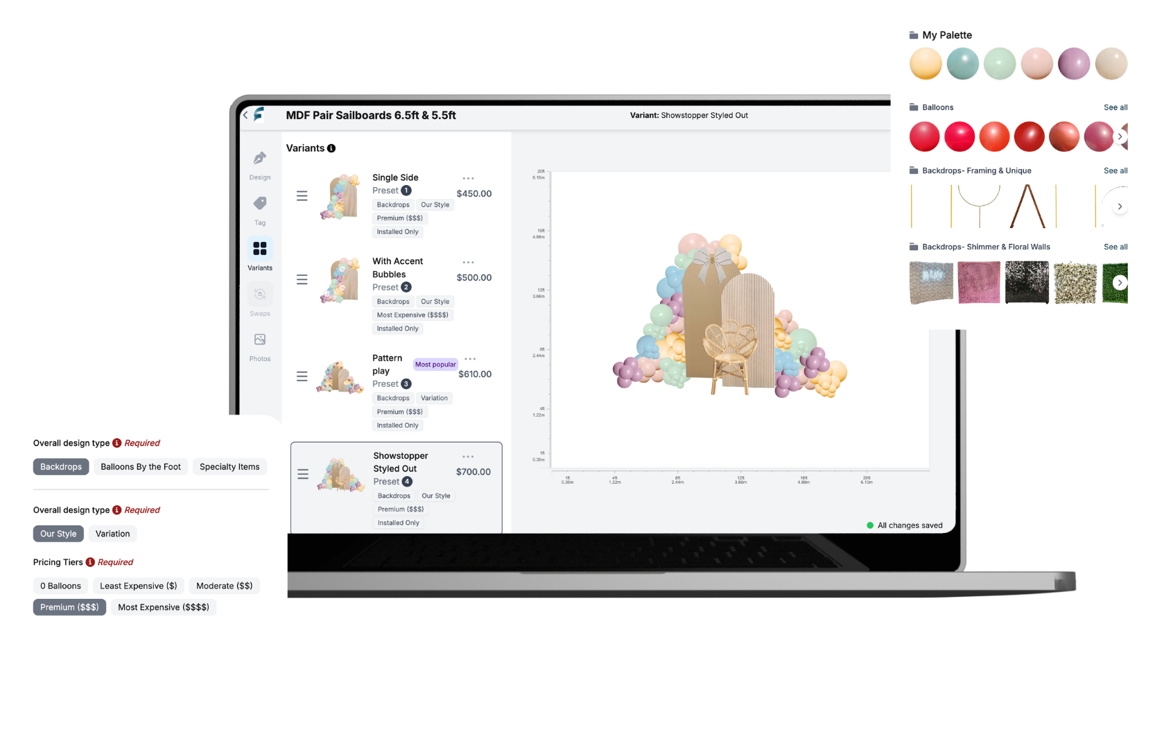 Interactive Balloon Design Software with Live Pricing | Fanfaire — fanfaire