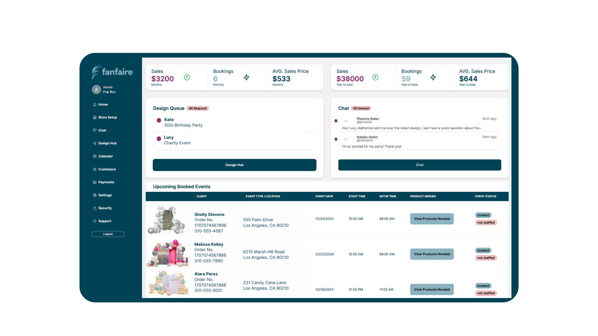 Command Center — fanfaire
