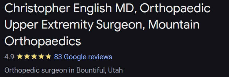 Dr Christopher English MD | Hands & Wrist Surgery in Utah