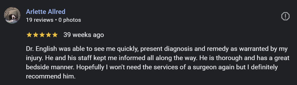 Dr Christopher English MD | Hands & Wrist Surgery in Utah