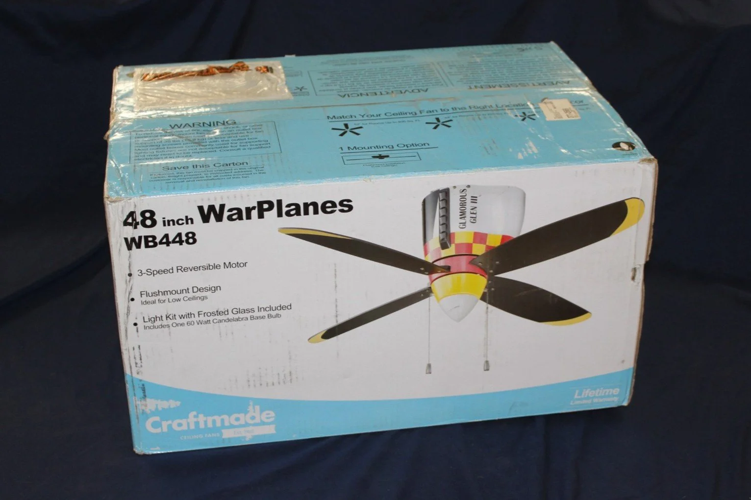 #078 P51 Mustang Ceiling fan — Lucky Collector Car Auctions