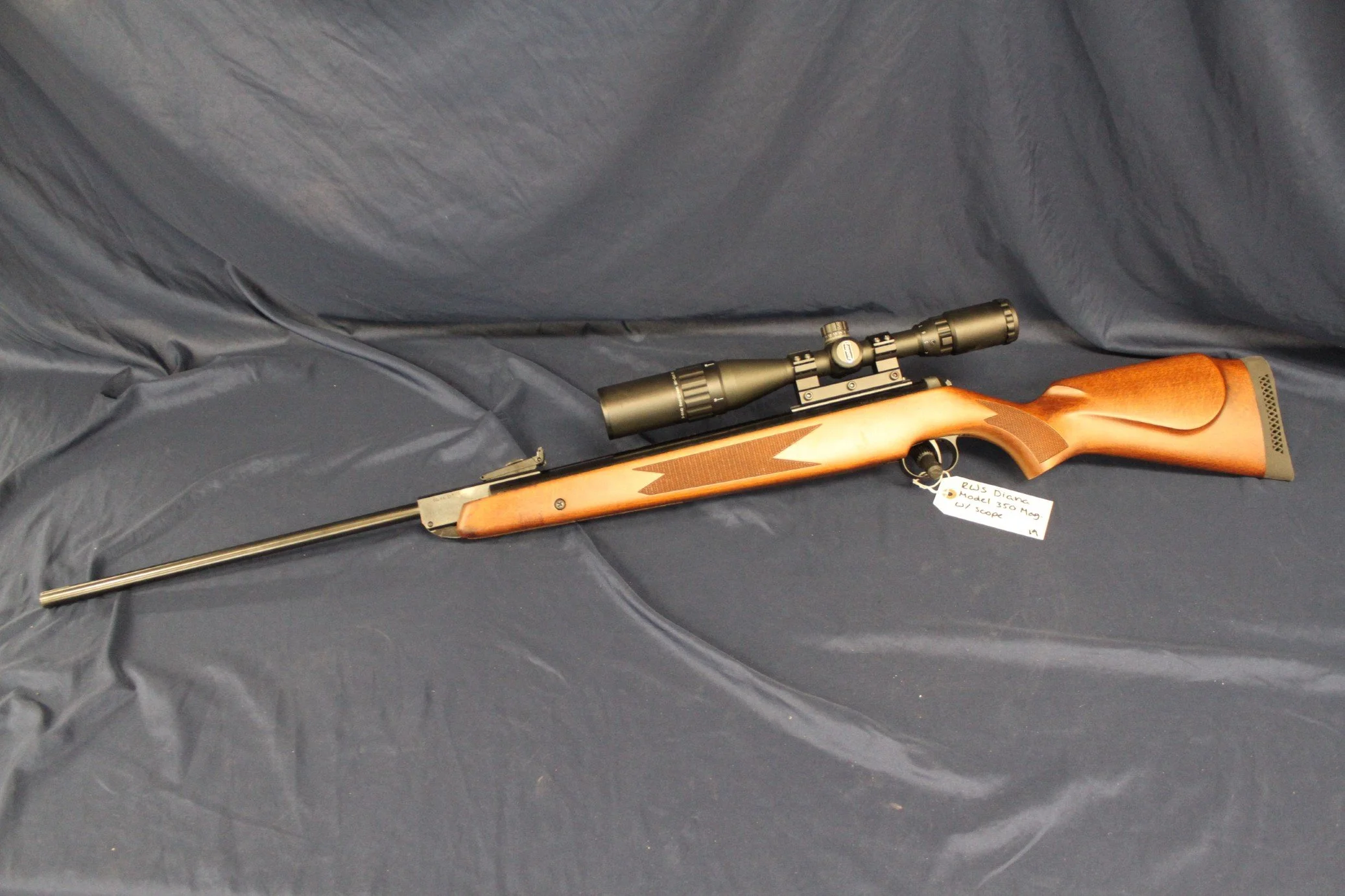 #073 RWS Diana Model 350 Magnum Air Rifle with Scope — Lucky Collector ...
