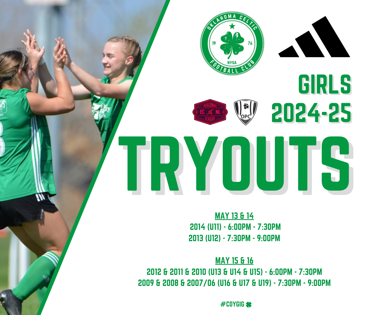 Tryouts — Oklahoma Celtic