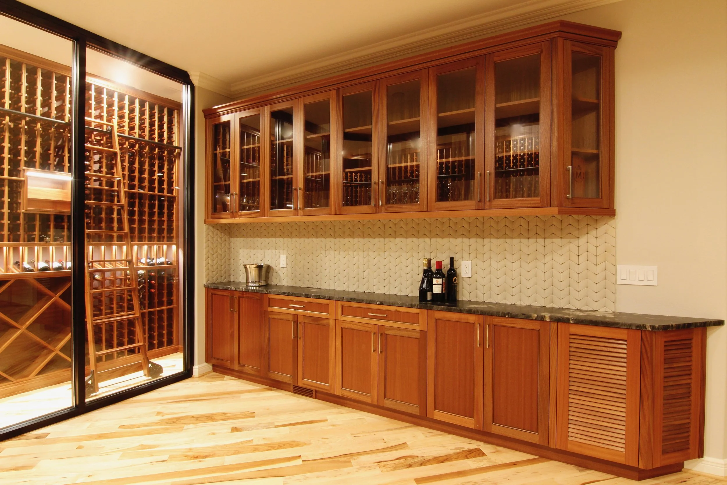 Properly framed glass Wine Cellar Woodinville/Redmond/Seattle/Be;;evue ...