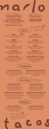 Menu — marlo tacos