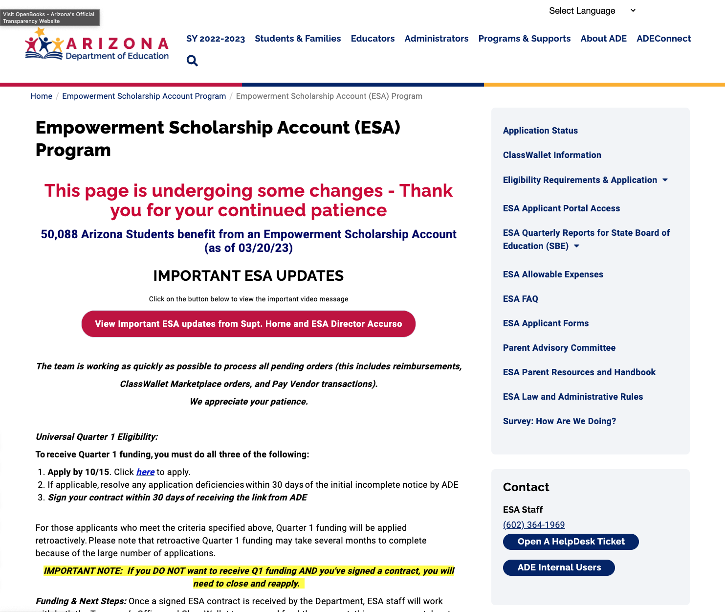 Cost — Mesa Christian Academy