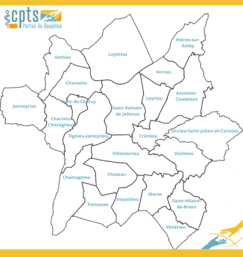 Notre territoire — CPTS Portes du Dauphiné