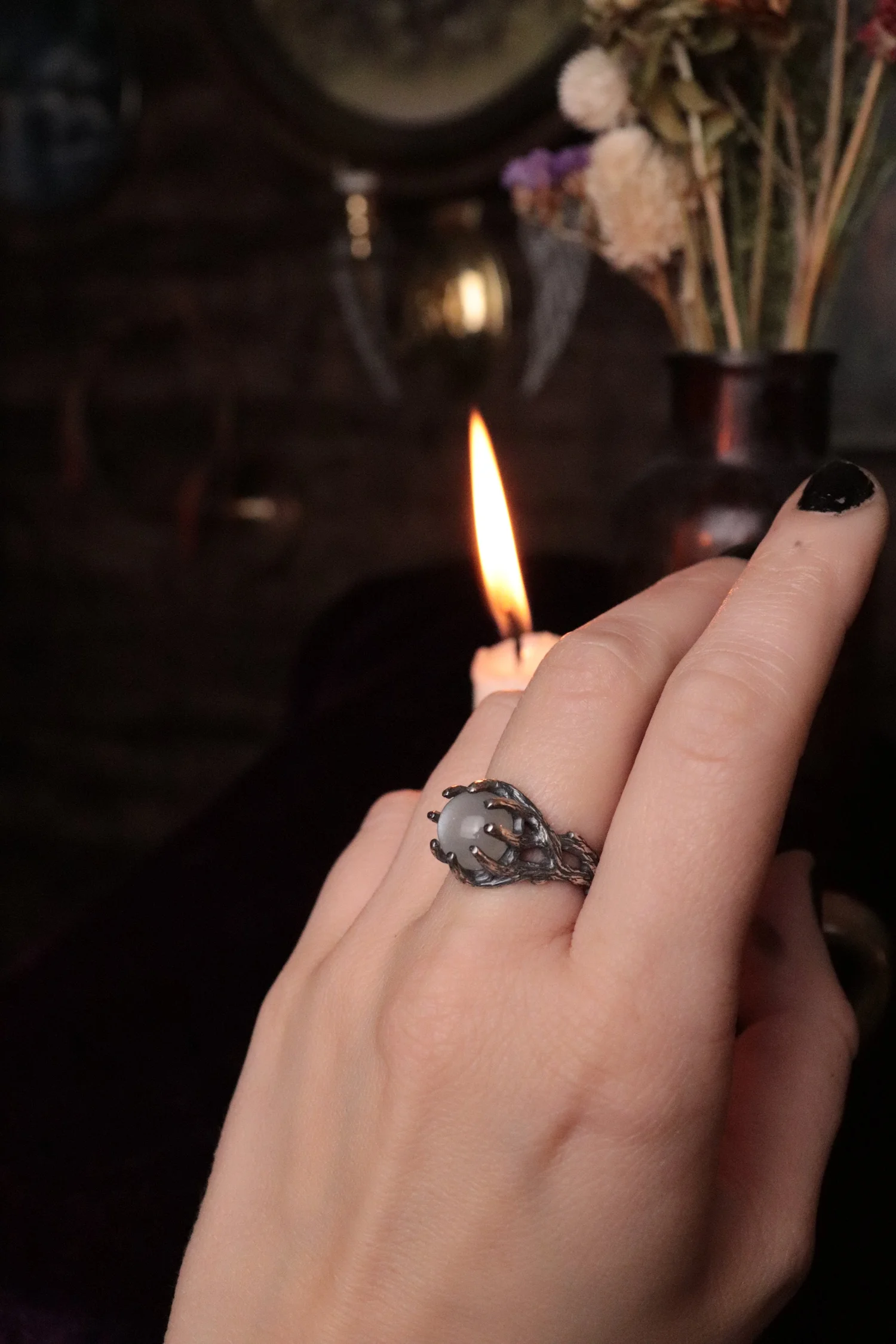 Eternal Flame Candle Ring — Mage of Metals