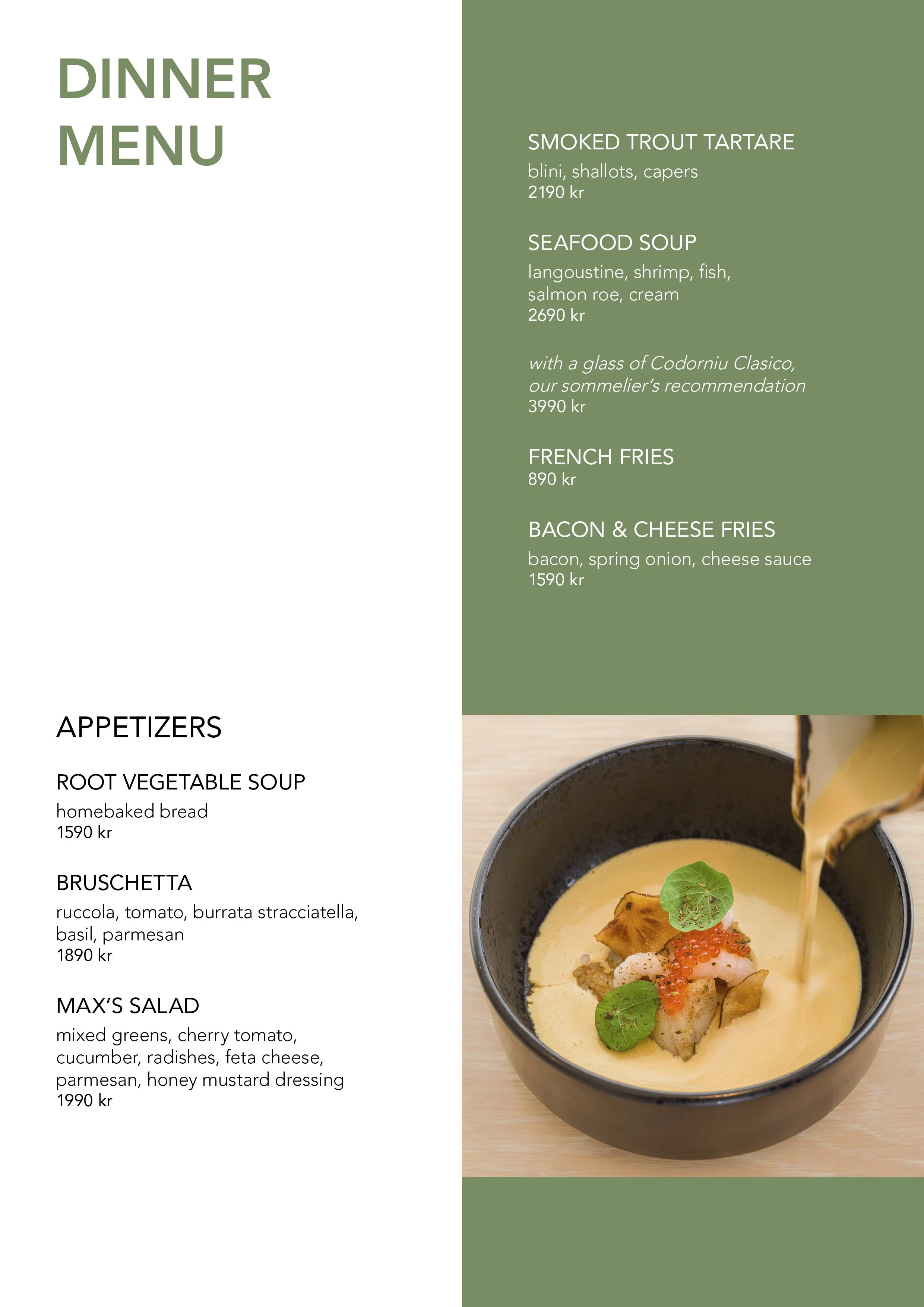 Dinner — Northern Light Inn