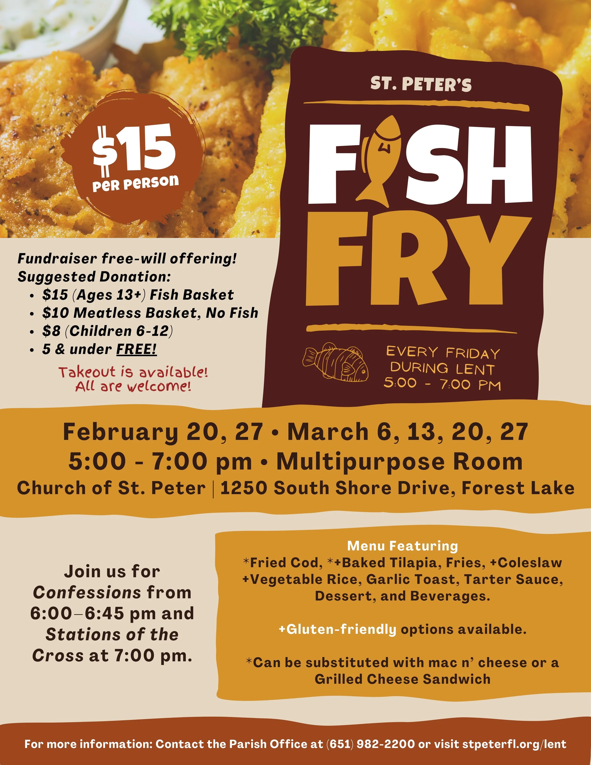 Fish Fry Volunteers — Church of St. Peter
