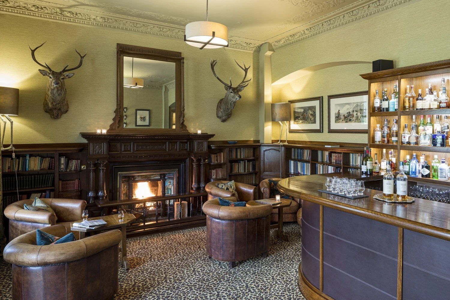Library Bar | Isle of Eriska, Near Oban