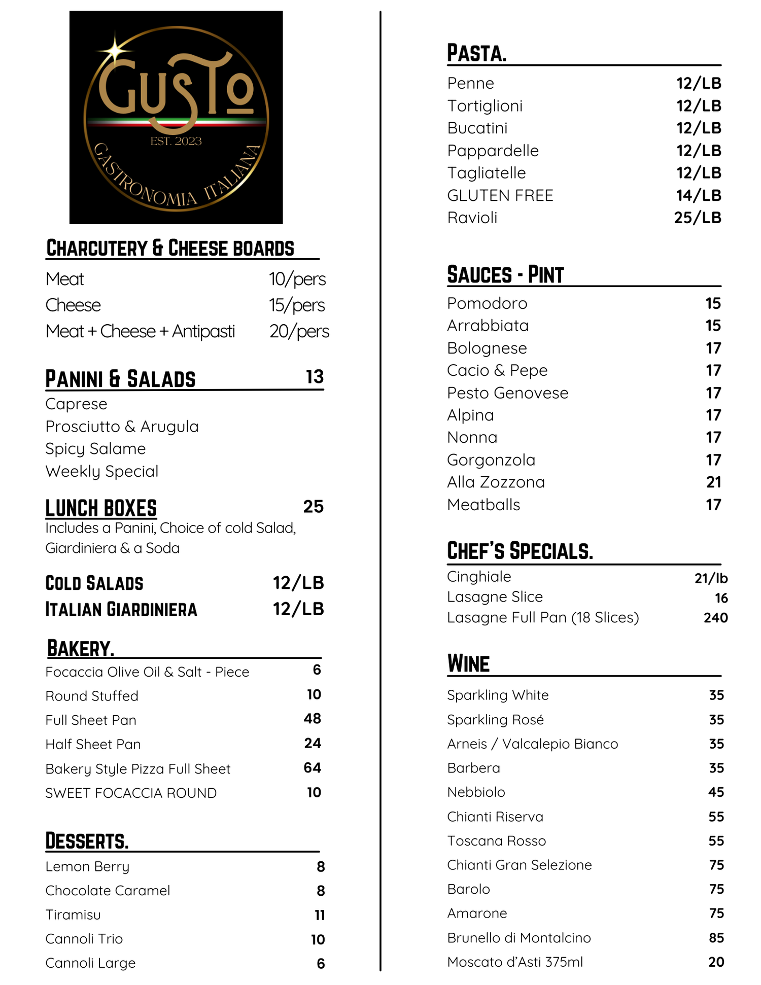 Gusto - Gastronomia Italiana - Newberg, OR | The Best Italian Food in ...