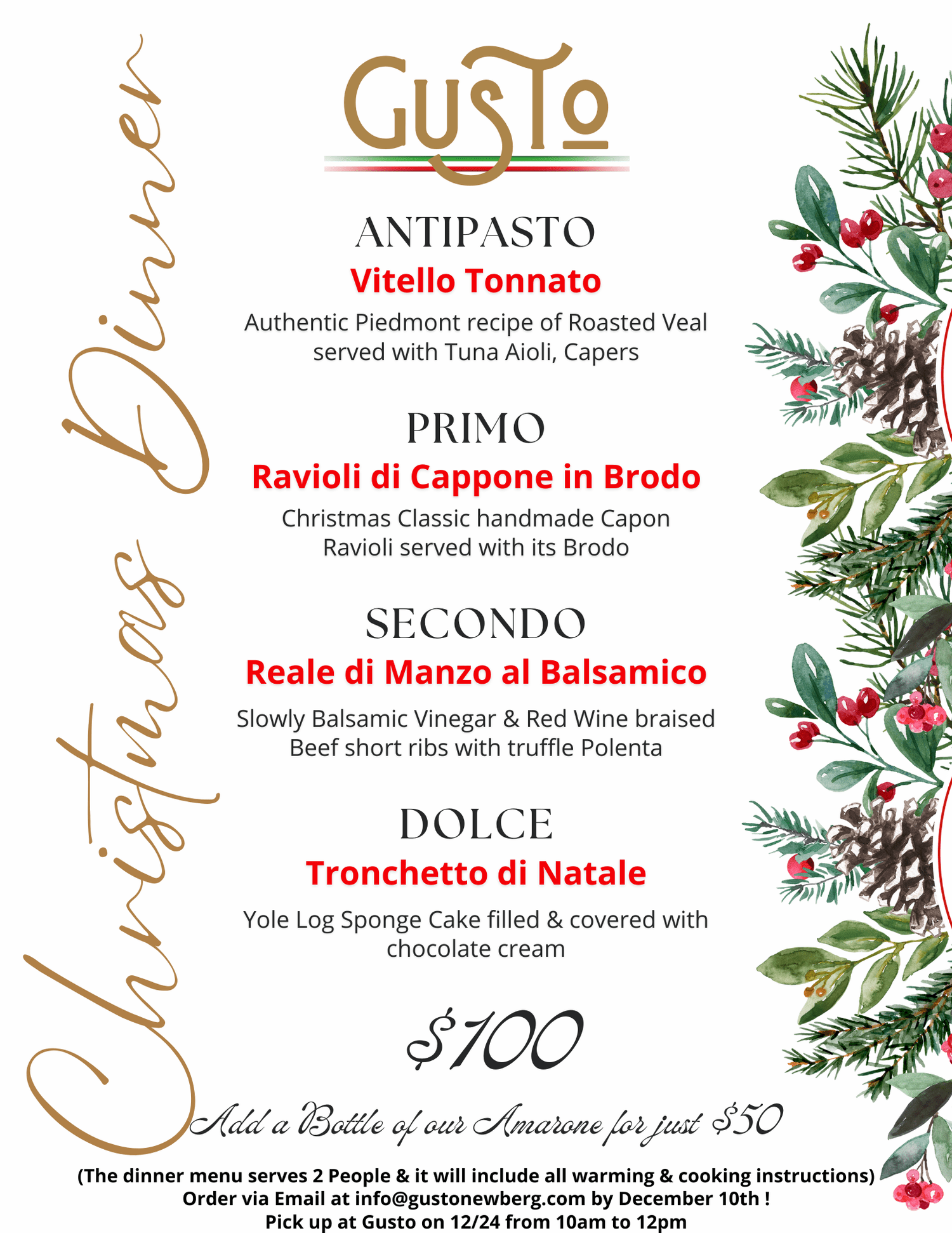 Food & Goods — Gusto - Gastronomia Italiana - Newberg, OR