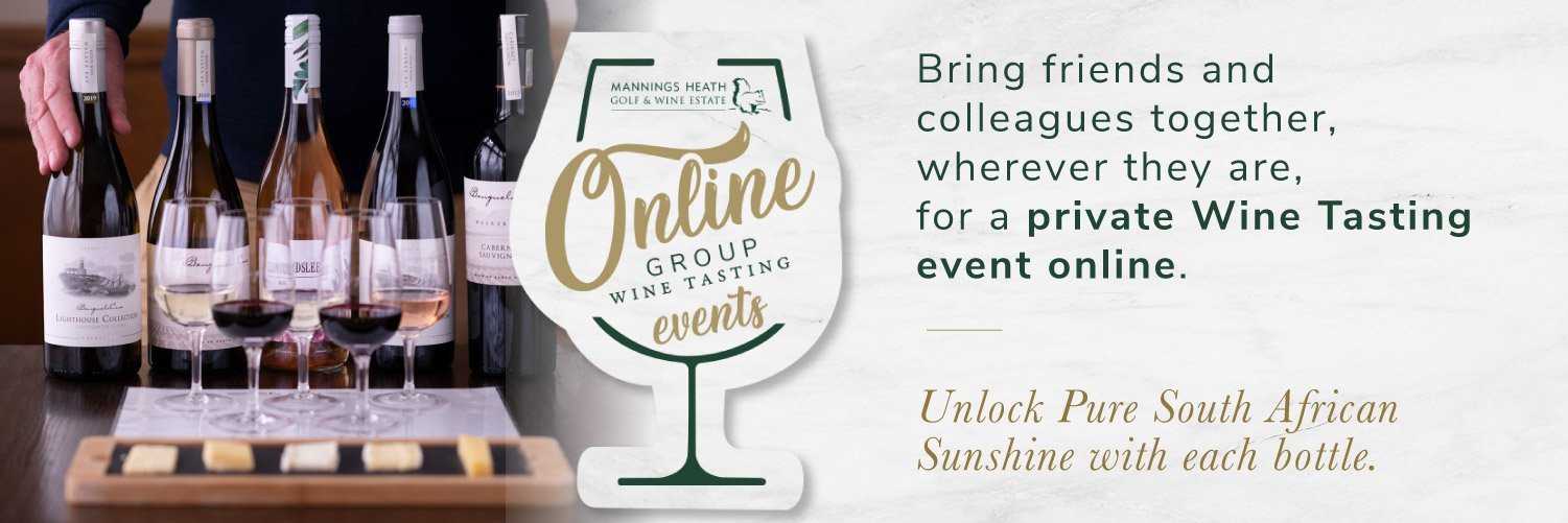 Group Wine Tastings | Online | Mannings Heath Golf Club