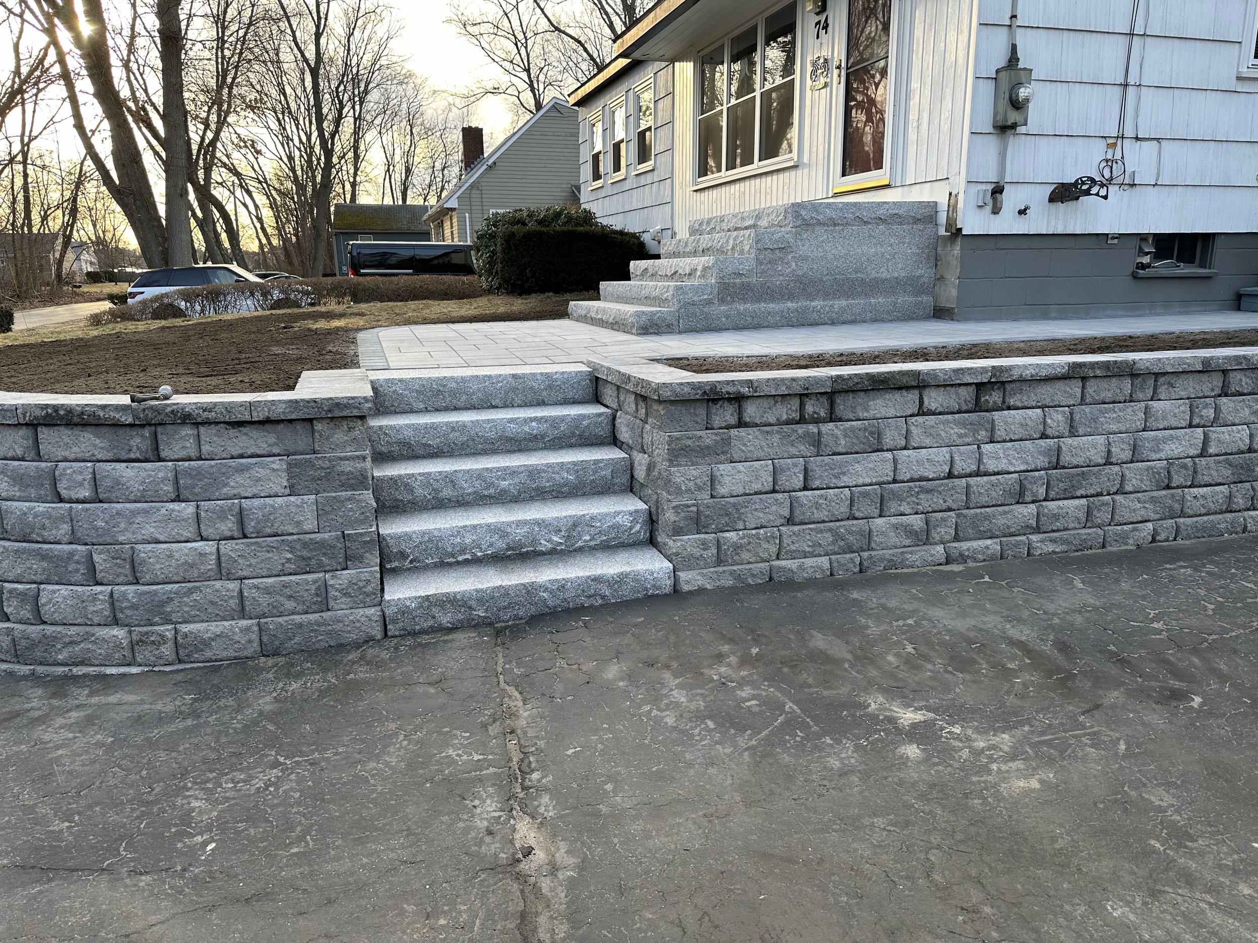 Photos - Custom Retaining Wall Installations