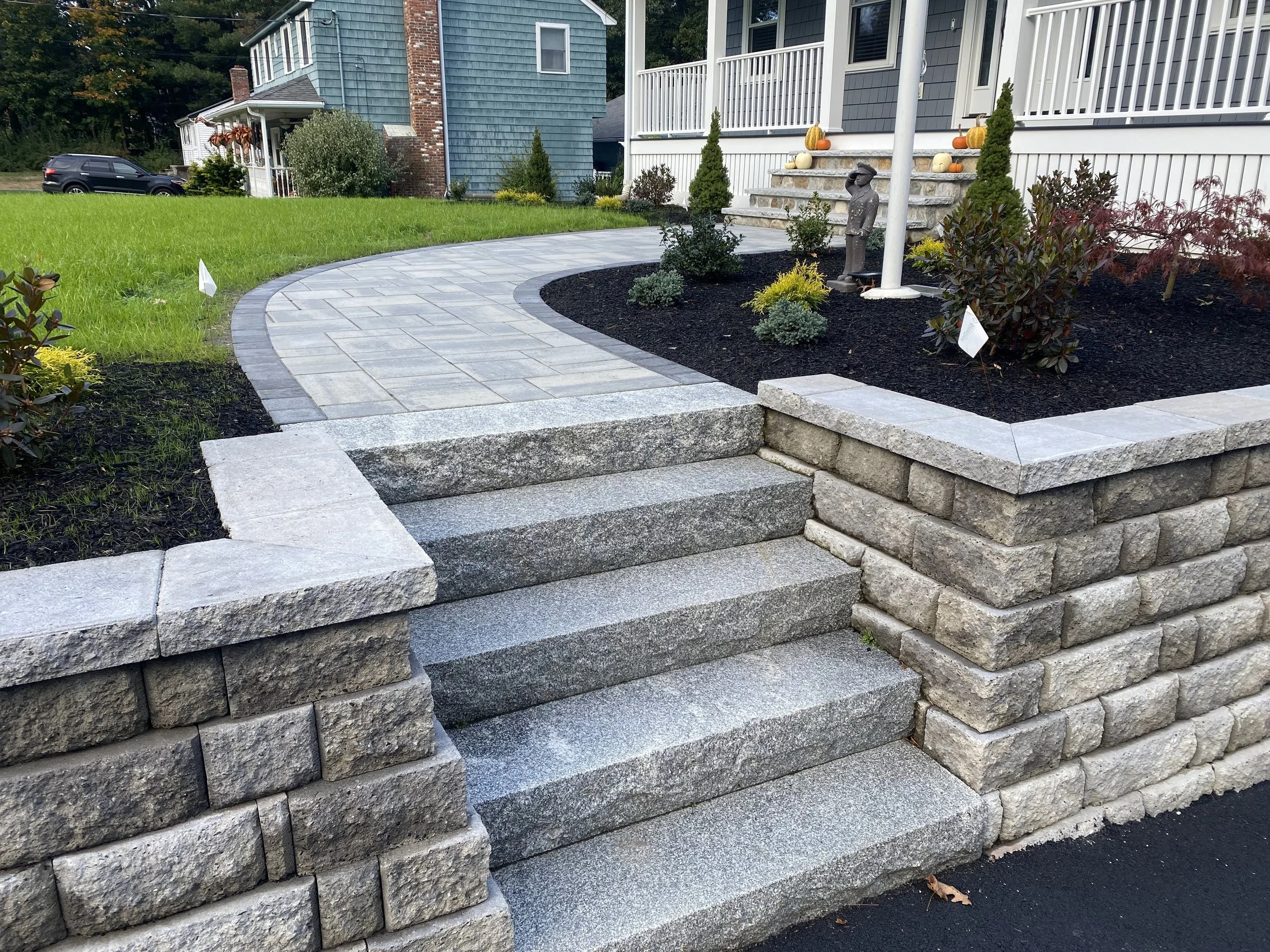 Photos - Custom Retaining Wall Installations