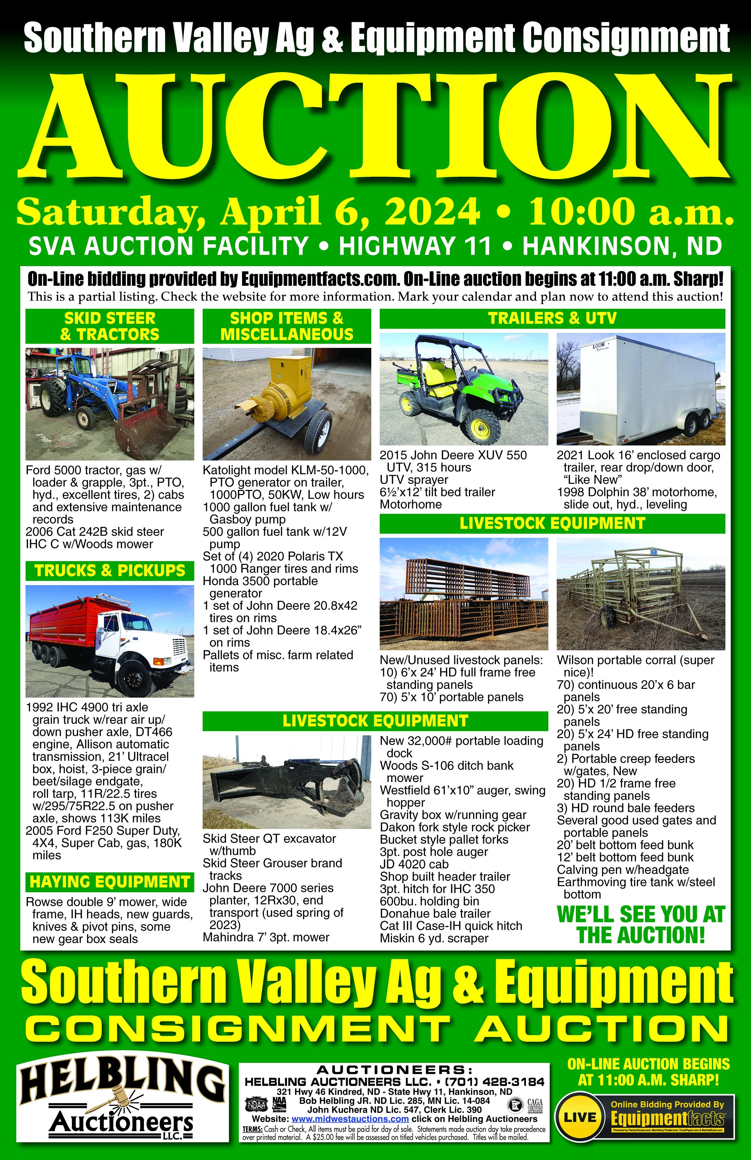 Live and Upcoming Auctions — Helbling Auctioneers, LLC