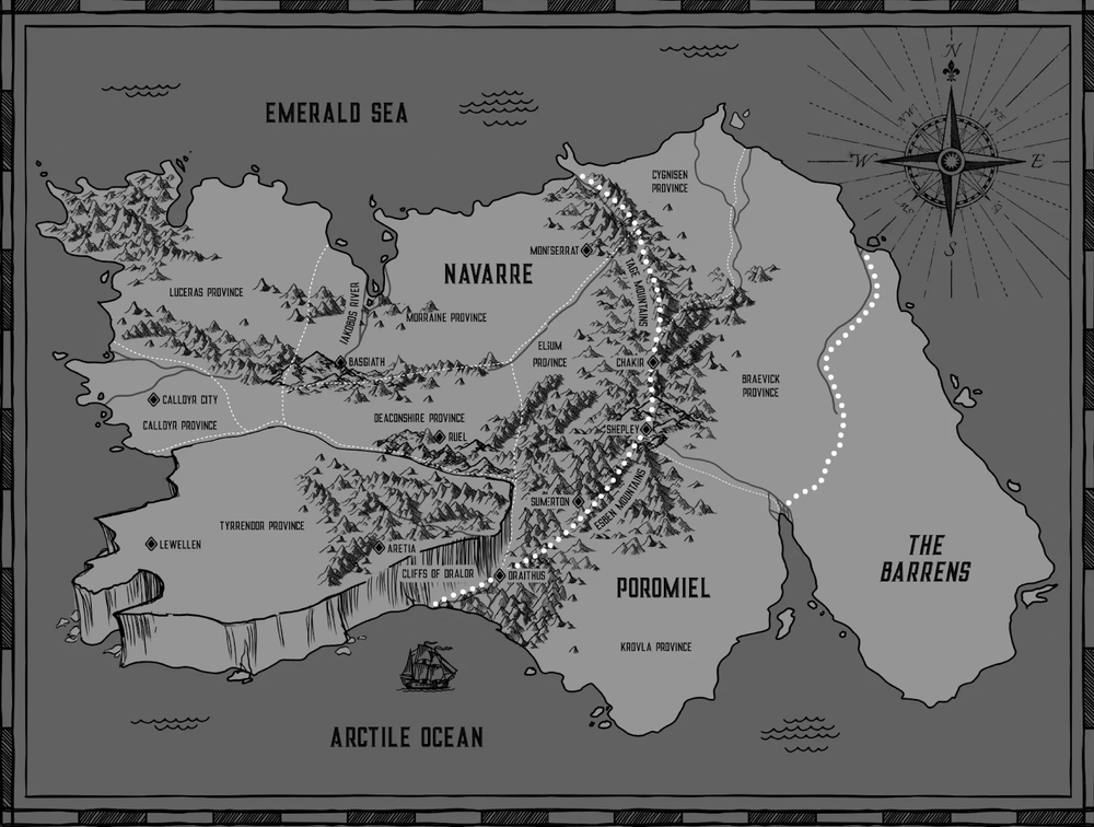 ‘Onyx Storm’ Map of the Isles Breakdown — Maude's Book Club