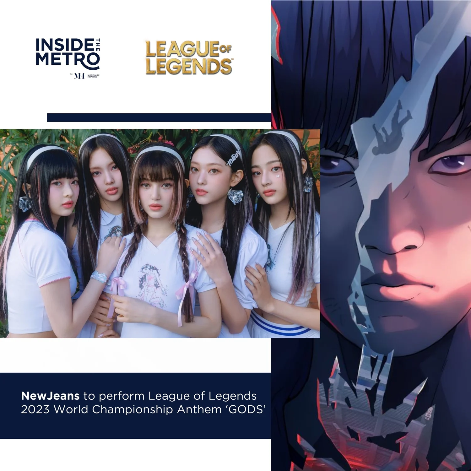 K-Pop Group NewJeans to Perform League of Legends Worlds Anthem "GODS ...