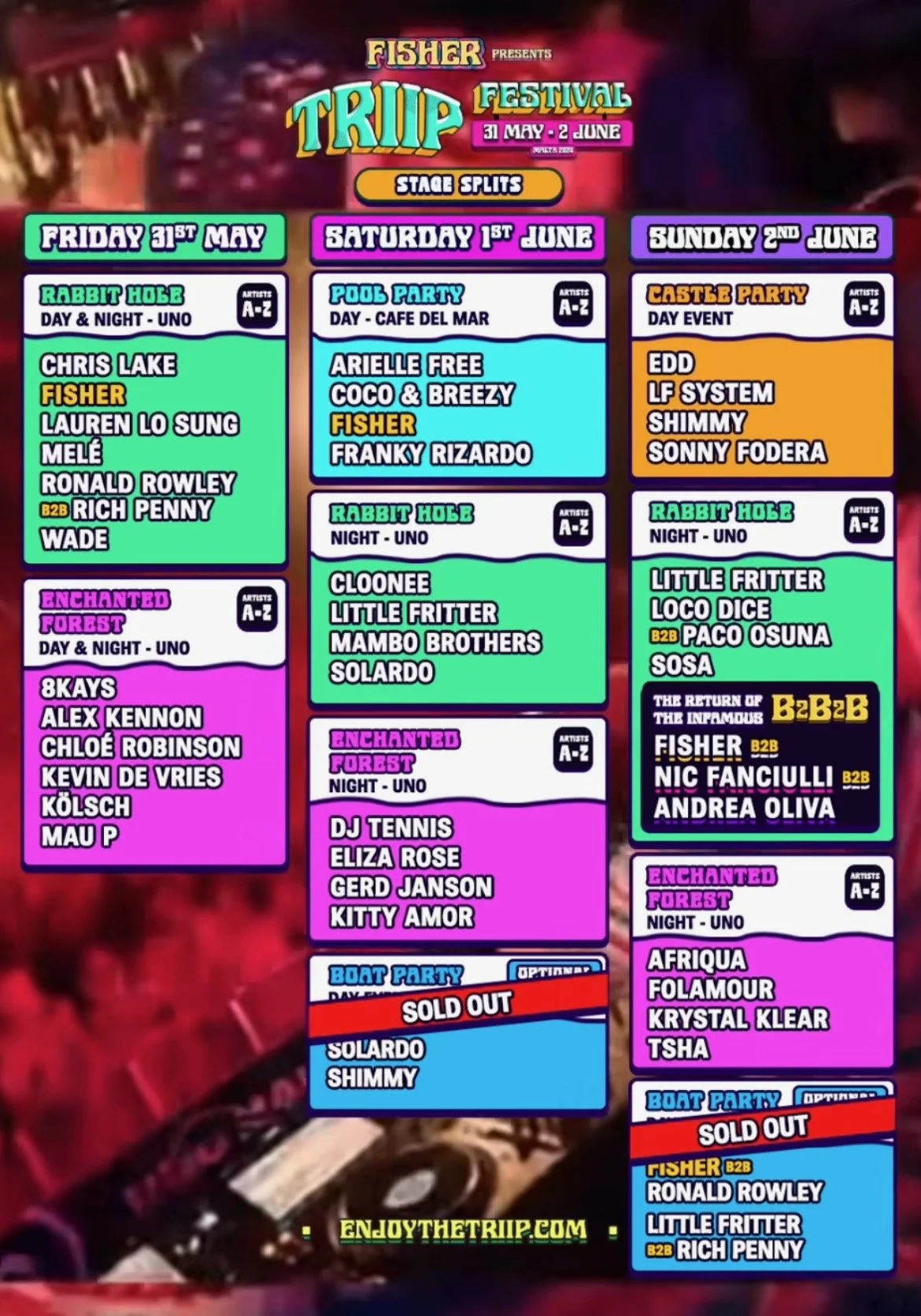 FISHER's TRIIP Festival 2024 - Malta — Music & Money