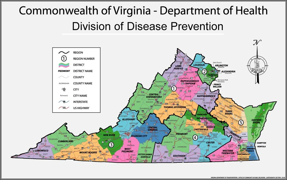 Locations & Coverage — Virginia HIV/AIDS Resource and Consultation Center