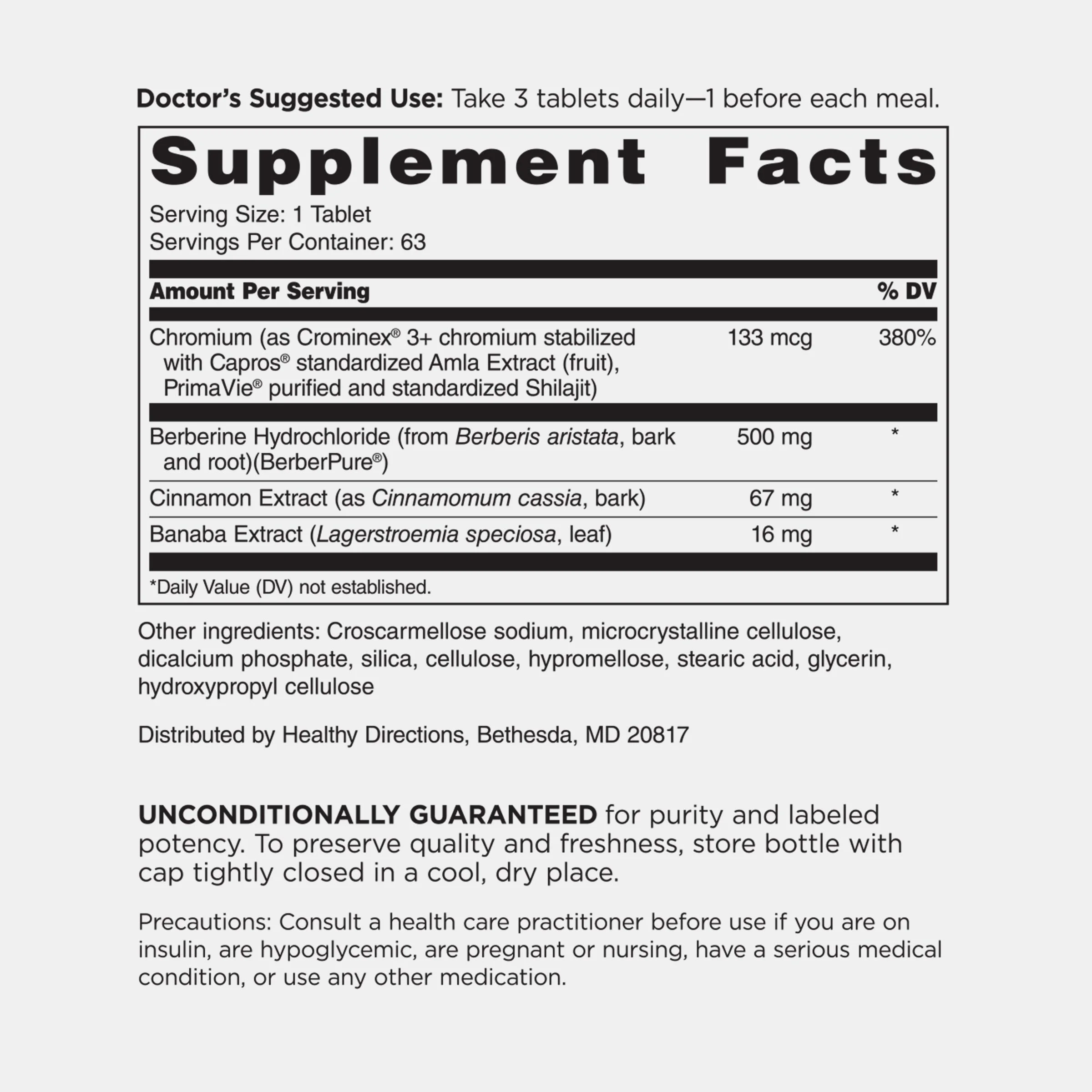 GlucoGold with Berberine — Doctors' Preferred