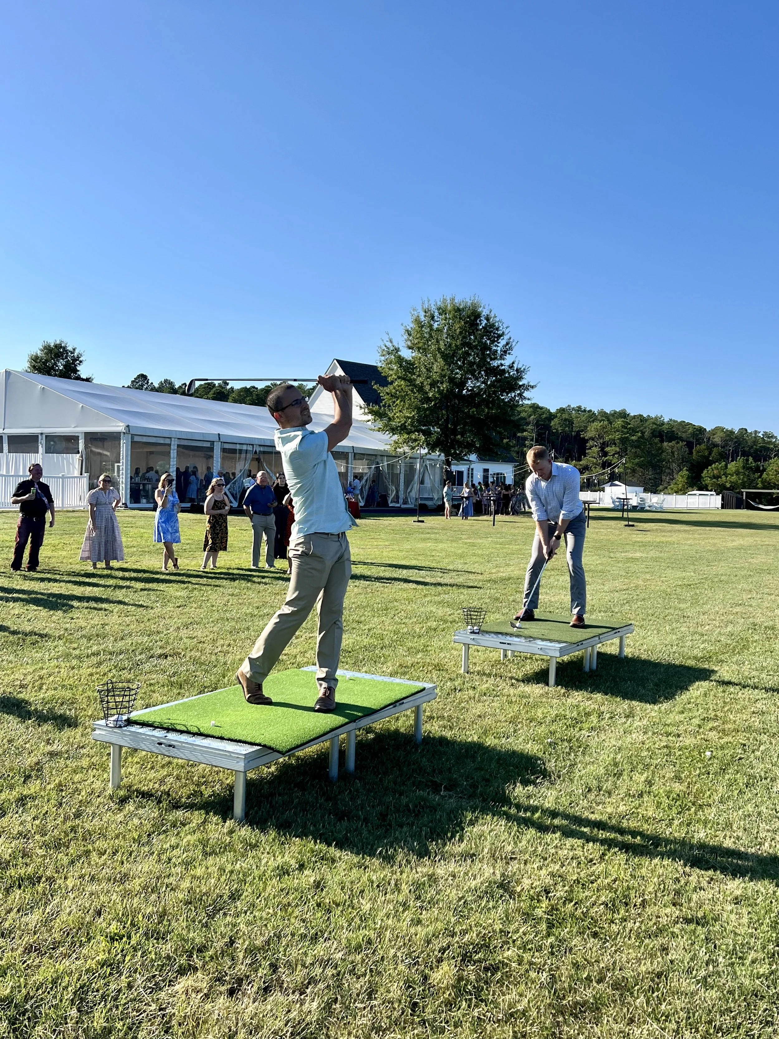 Book a waterfront driving range for your group