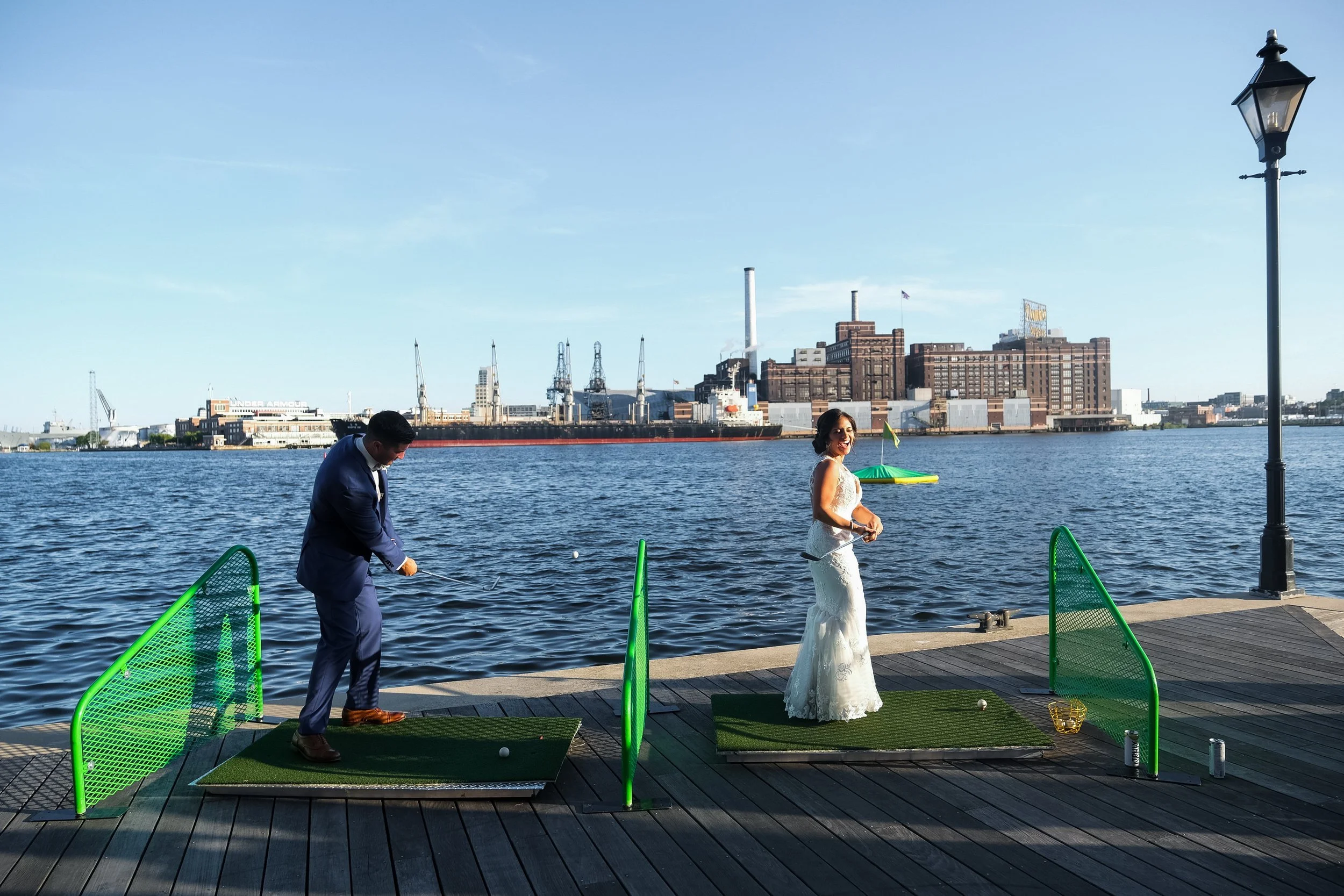 Pop-up waterfront driving ranges for your event