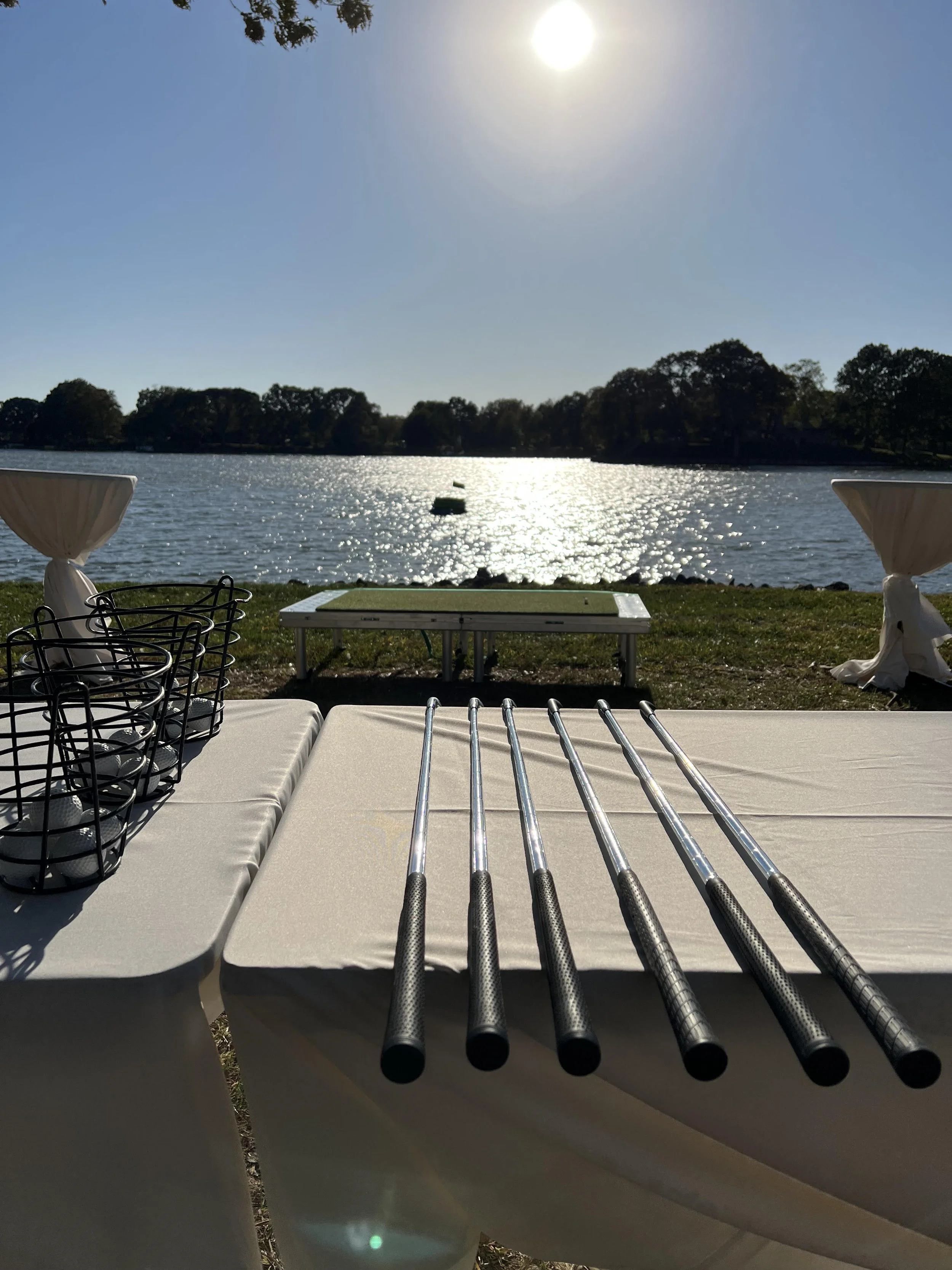 Pop-up waterfront driving ranges for your event