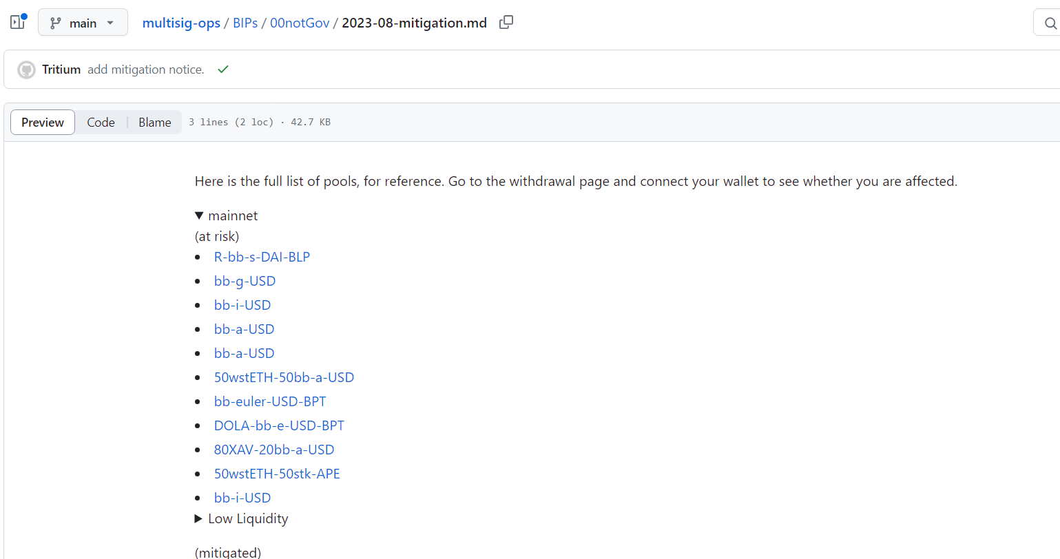 Balancer Labs Takes Swift Action to Address Critical Vulnerability in V2 Pools | Smart Contract Tips