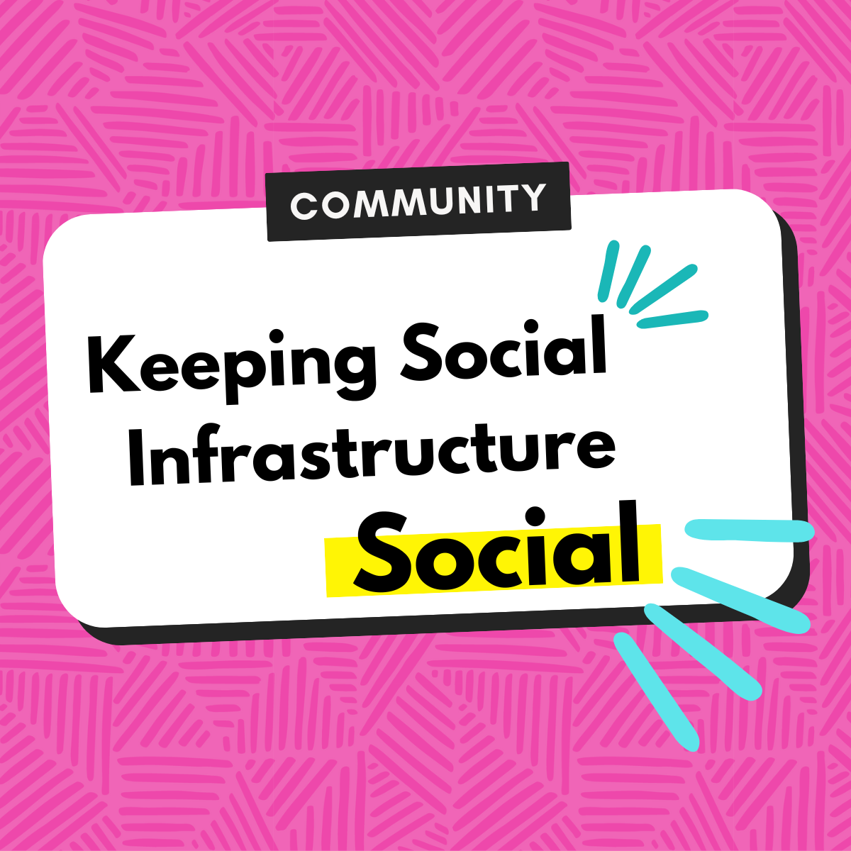 Make friends and build community — We Should Get Together
