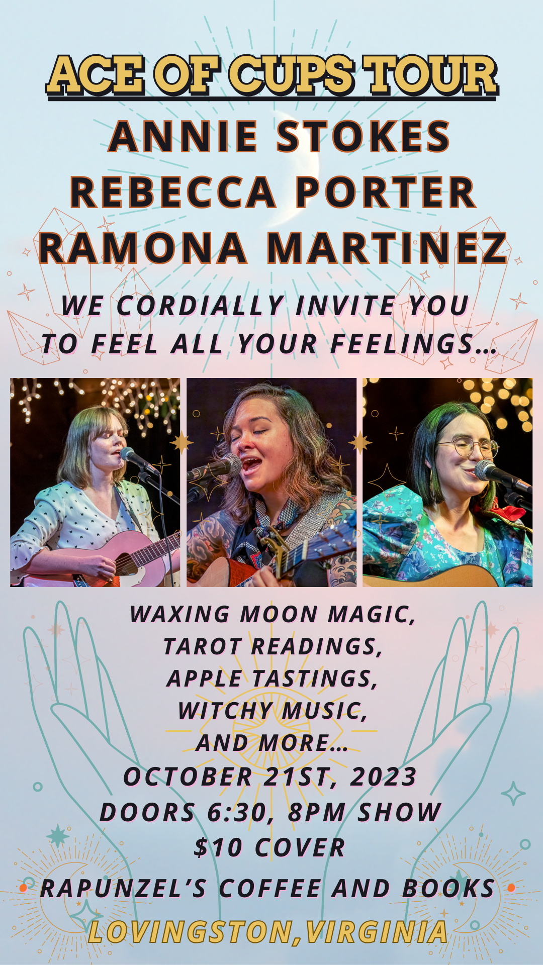 ACE OF CUPS TOUR with Annie Stokes, Rebecca Porter, and Ramona Martinez ...