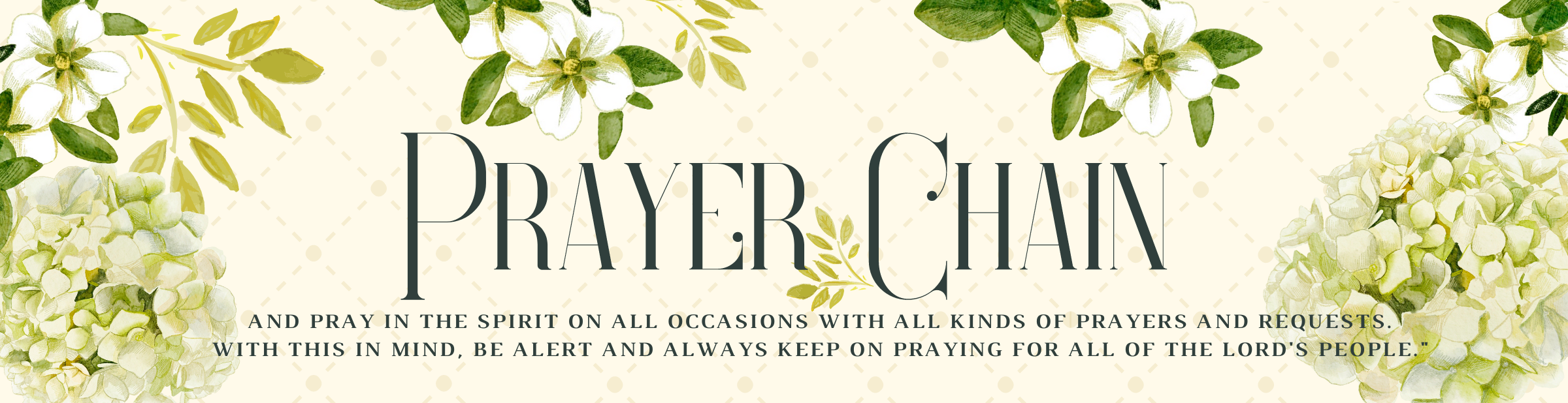 Prayer Chain — TRINITY ASSEMBLY OF GOD