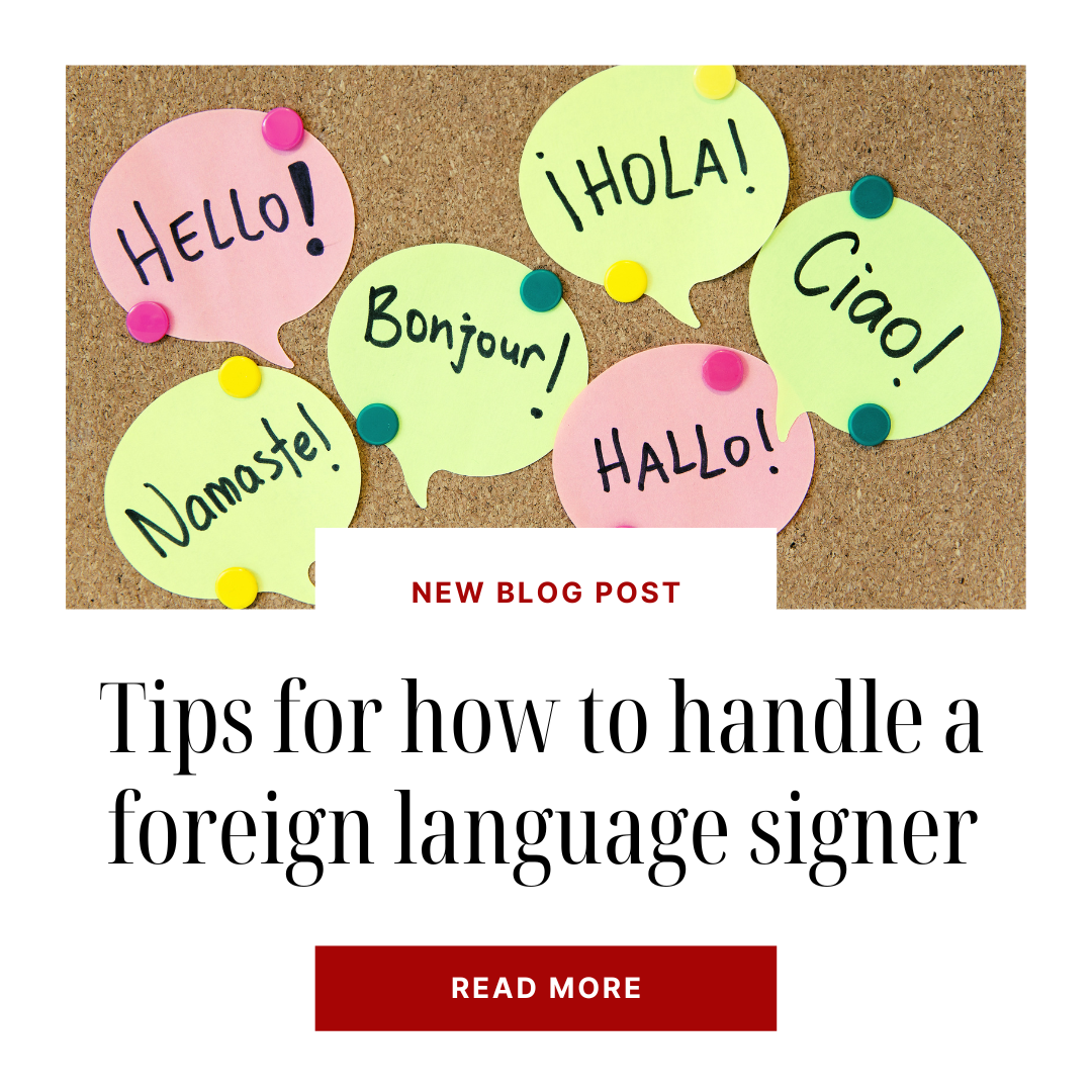 Tips For How To Handle A Foreign Language Signer — JKC MOBILE NOTARY