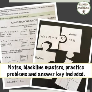Graphing Rational Functions Activity Puzzle — Education with DocRunning
