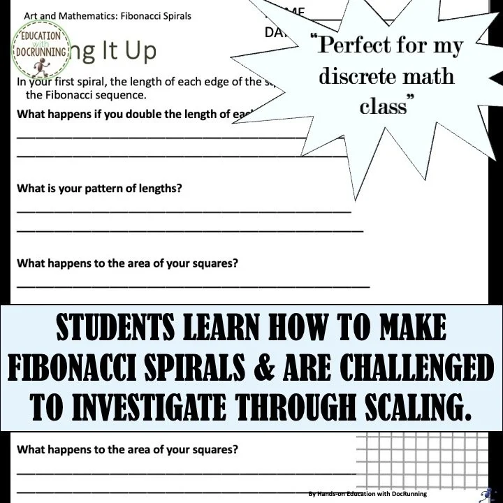Math Projects Fibonacci Sequence Tessellations and Fractals — Education ...