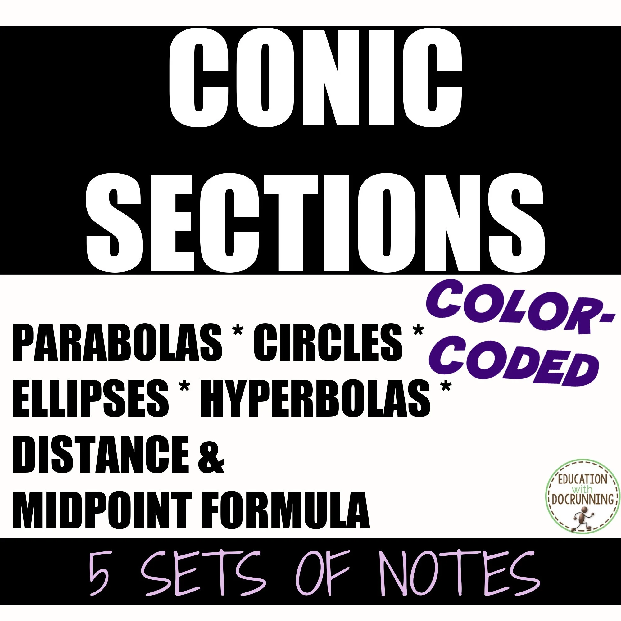 Conic Sections Bundle — Education with DocRunning