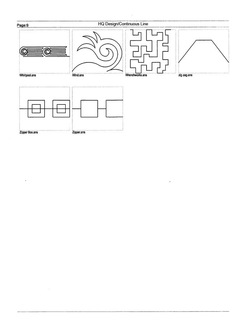 Pantographs 2 — Up Along Quilting