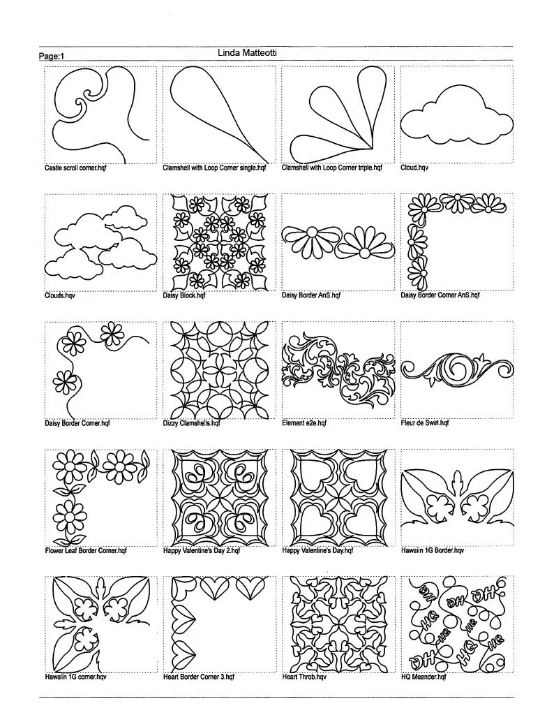 Pantographs — Up Along Quilting