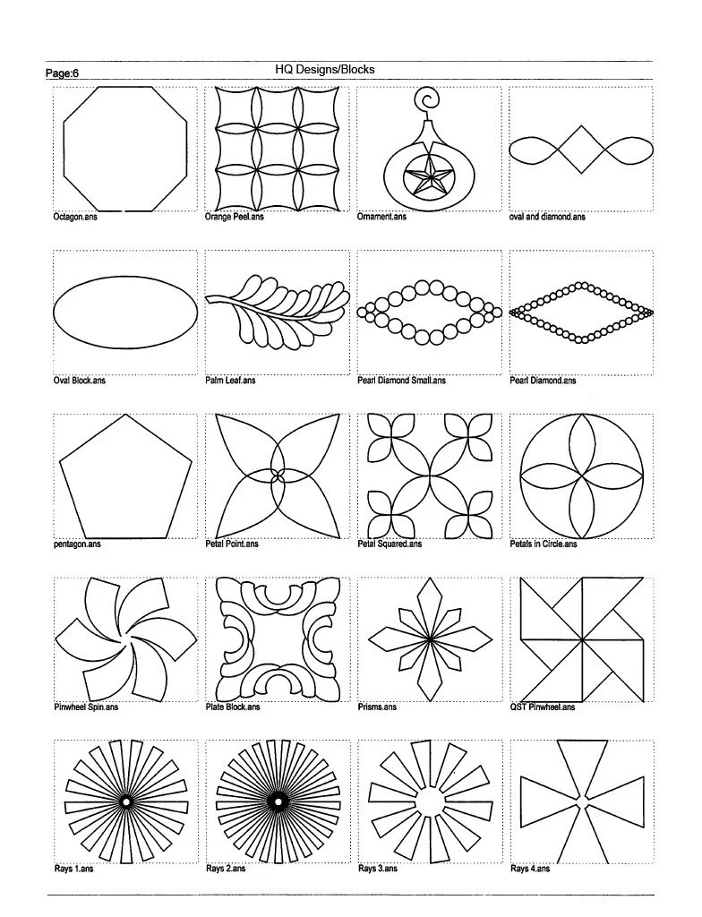 Pantographs — Up Along Quilting