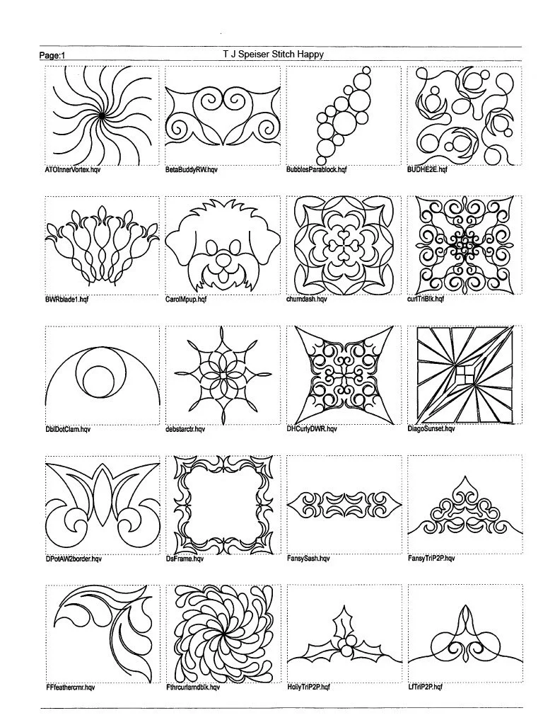 Pantographs — Up Along Quilting