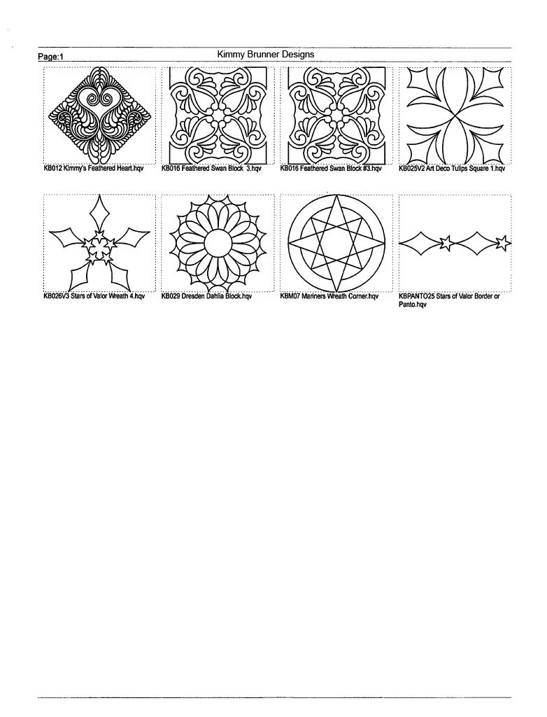 Pantographs — Up Along Quilting