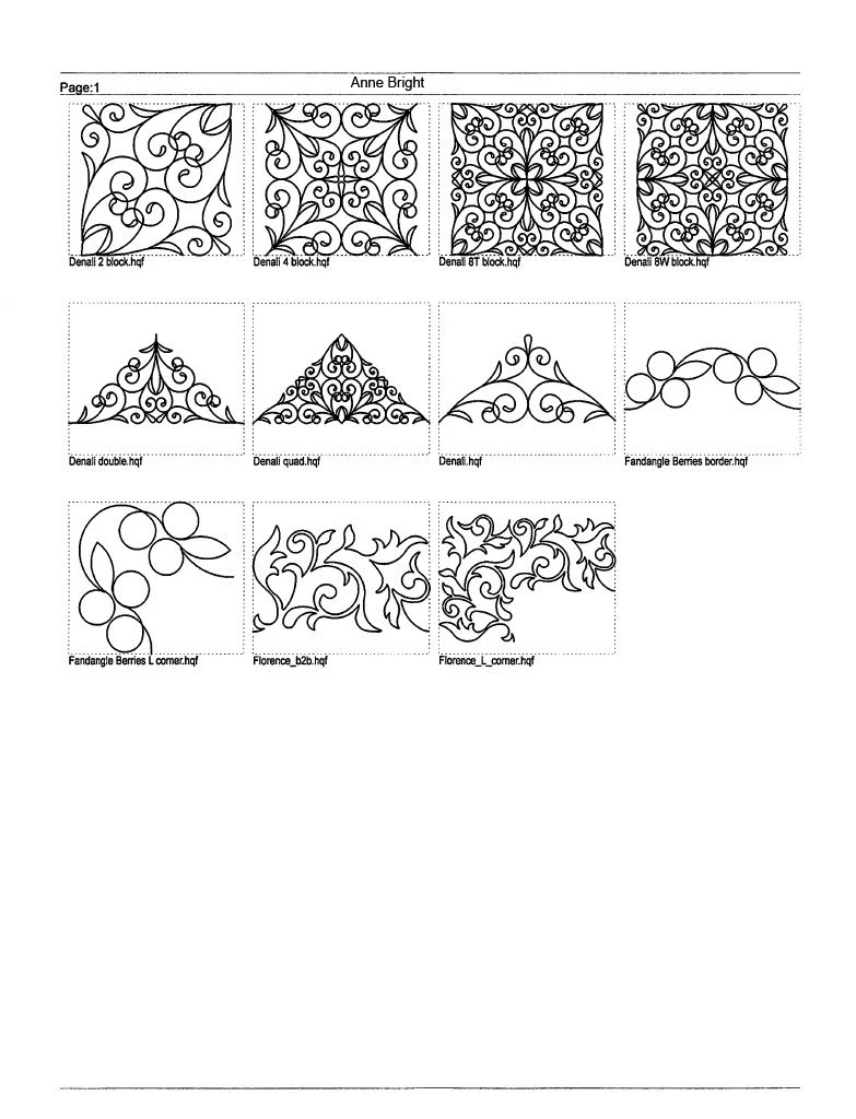 Pantographs — Up Along Quilting