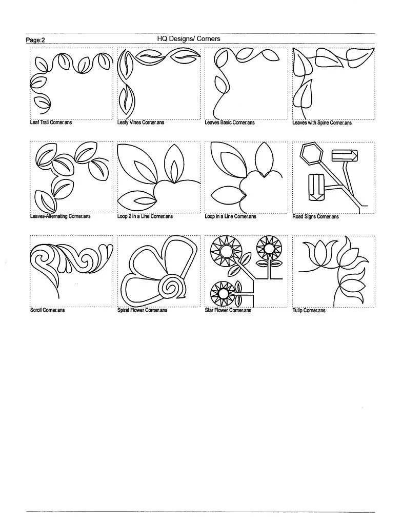 Pantographs 2 — Up Along Quilting